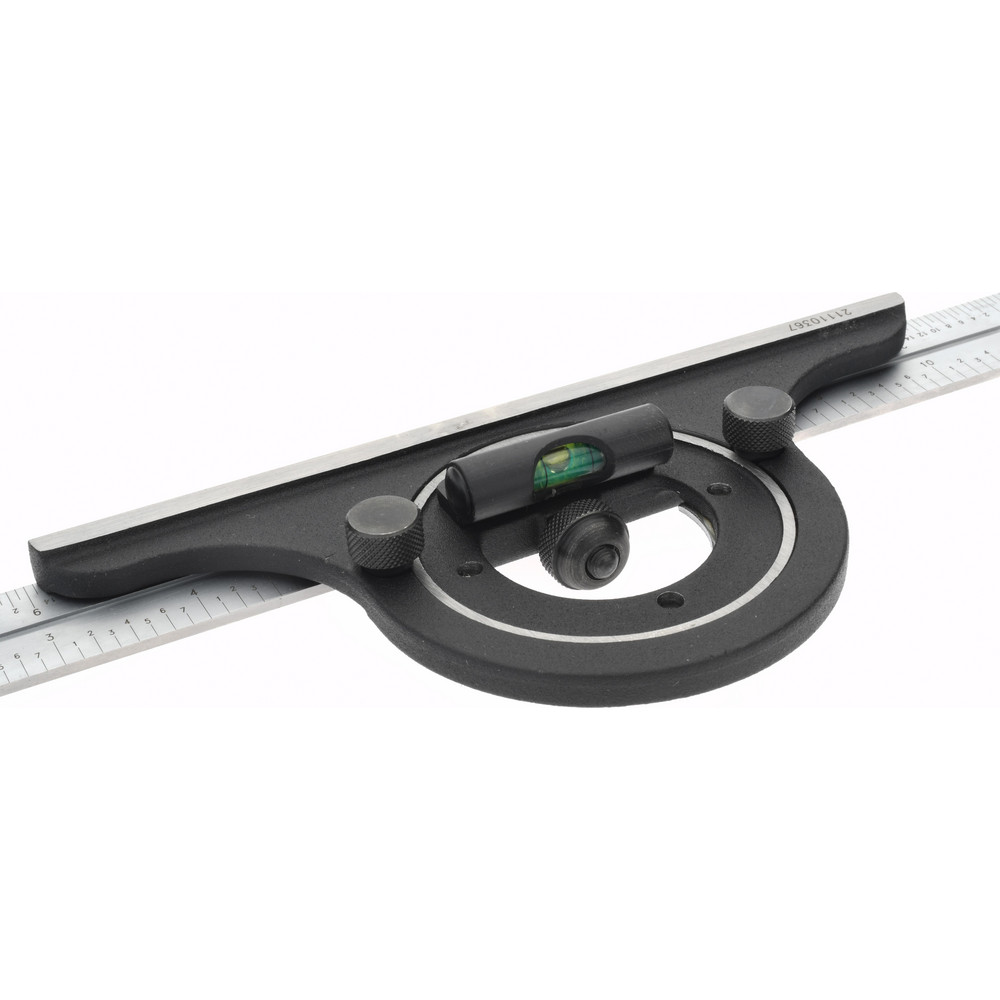 SPI - 12 Inch Long Blade, 180° Max Measurement, Bevel Protractor | MSC ...