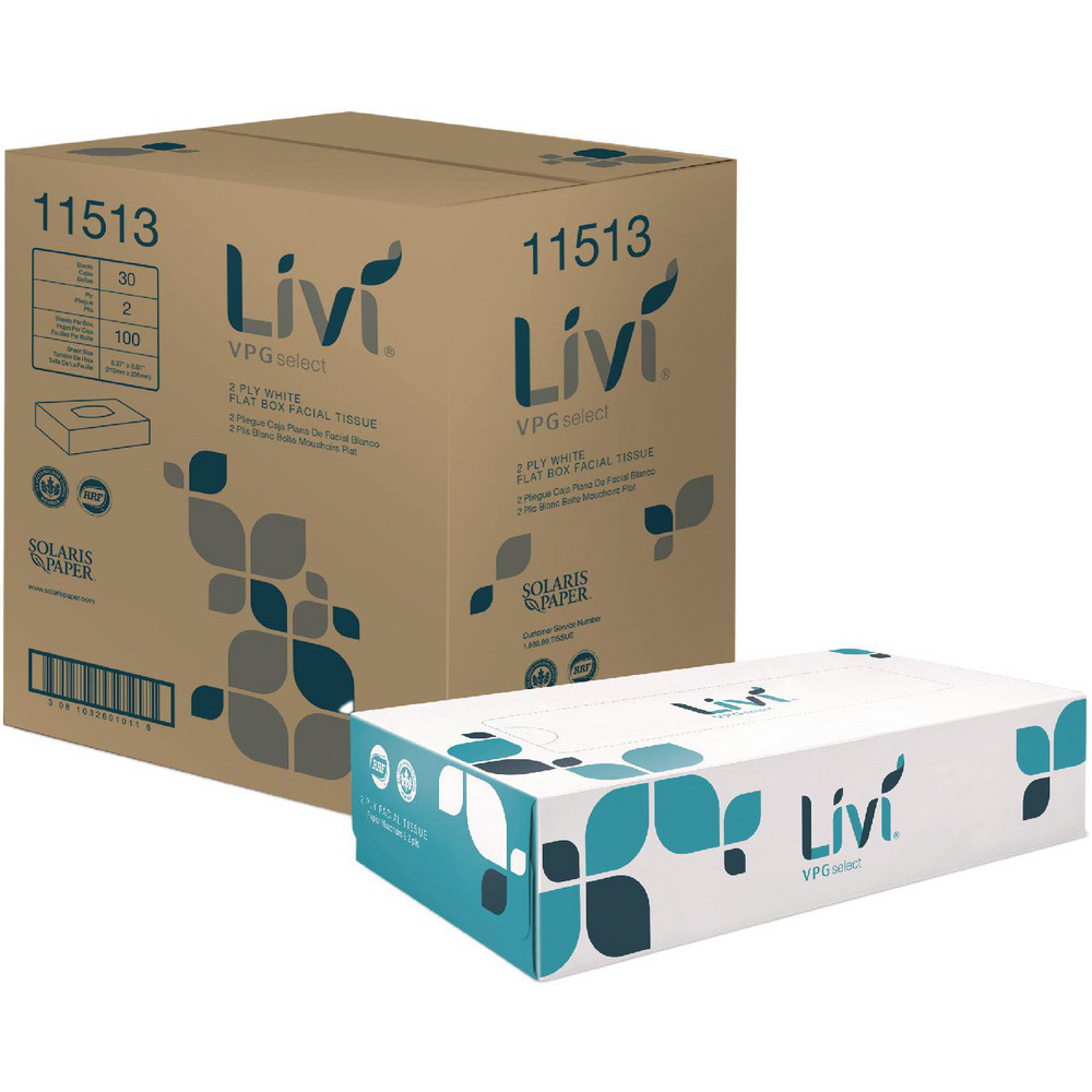 Livi - Facial Tissue: Container Type: Flat Box; Recycled Fiber: No ...