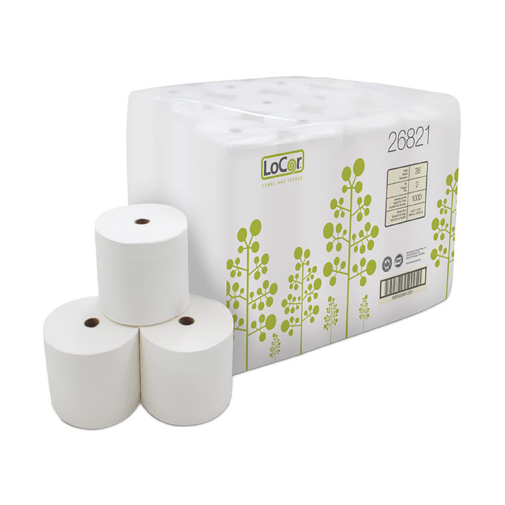 LoCor - Toilet Tissue: Form: Standard Roll; Type: High Capacity Roll ...