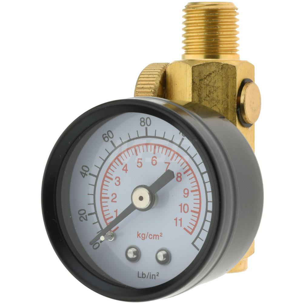 PRO-SOURCE - Compressed Air Regulator: 1/4" NPT, 120 Max psi, Dial Air ...