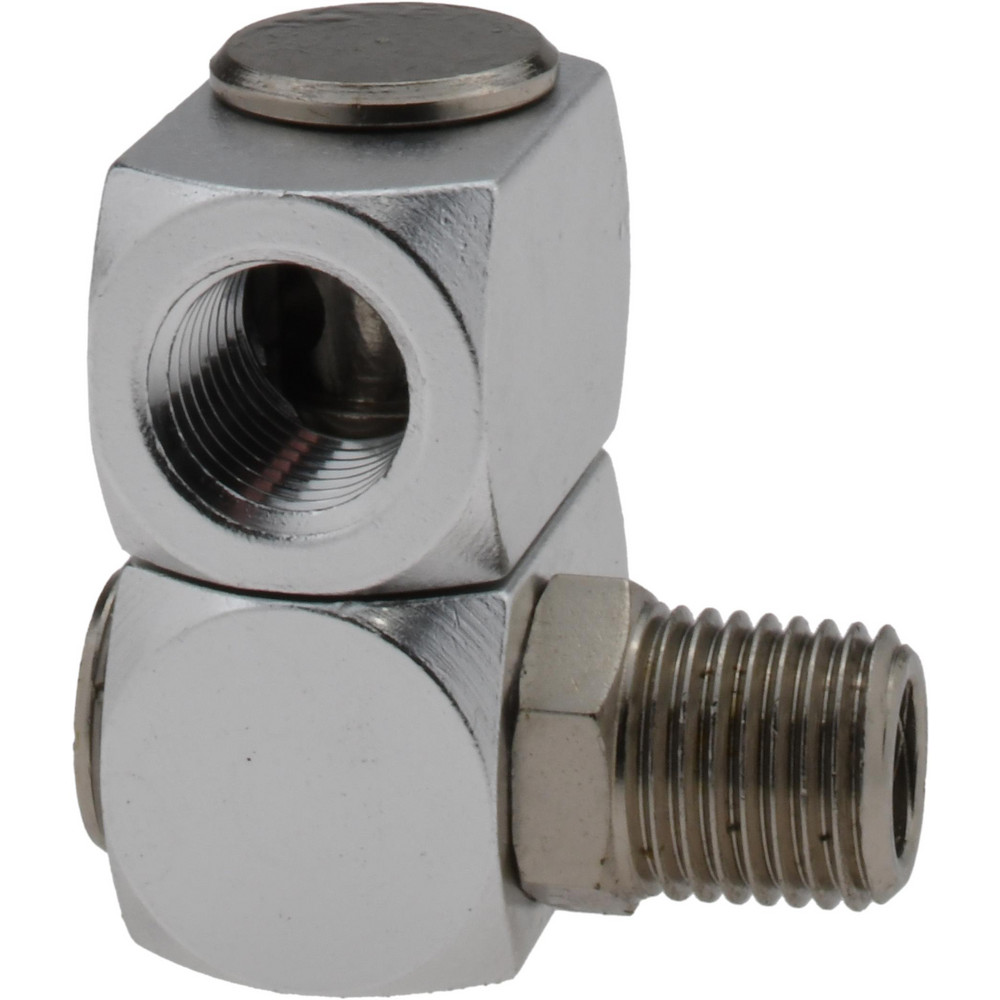 Value Collection - Pneumatic Swivel Fitting: 1/4" Male x Female NPT, 1/ ...