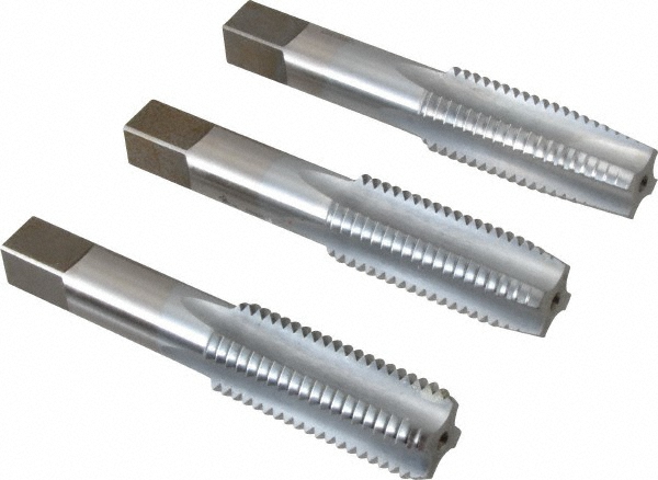 Made in USA - Tap Set: 7/8-9 UNC, 4 Flute, Bottoming Plug & Taper, High ...