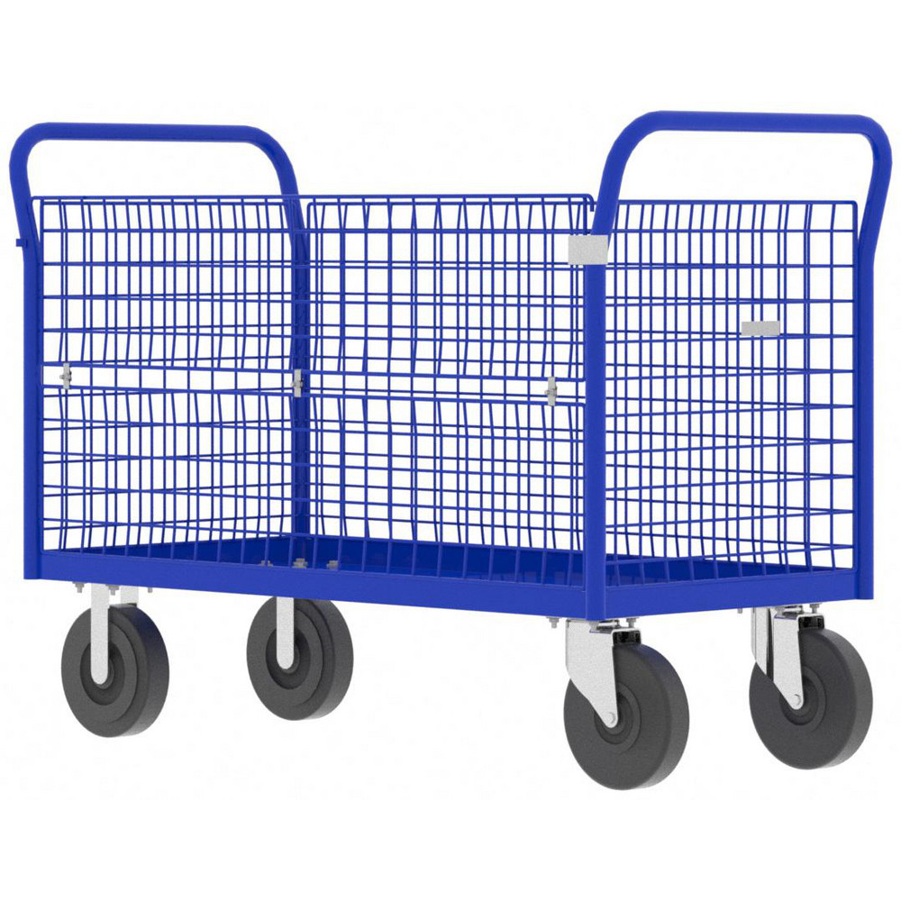 Valley Craft - Cage Utility Cart: 52" Long, 24" Wide, Steel, 2000 lb ...