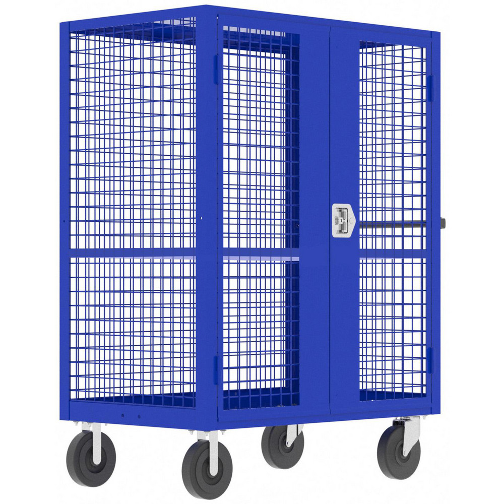 Valley Craft - Security Utility Cart: 48" Long, 24" Wide, Steel, 2000. ...
