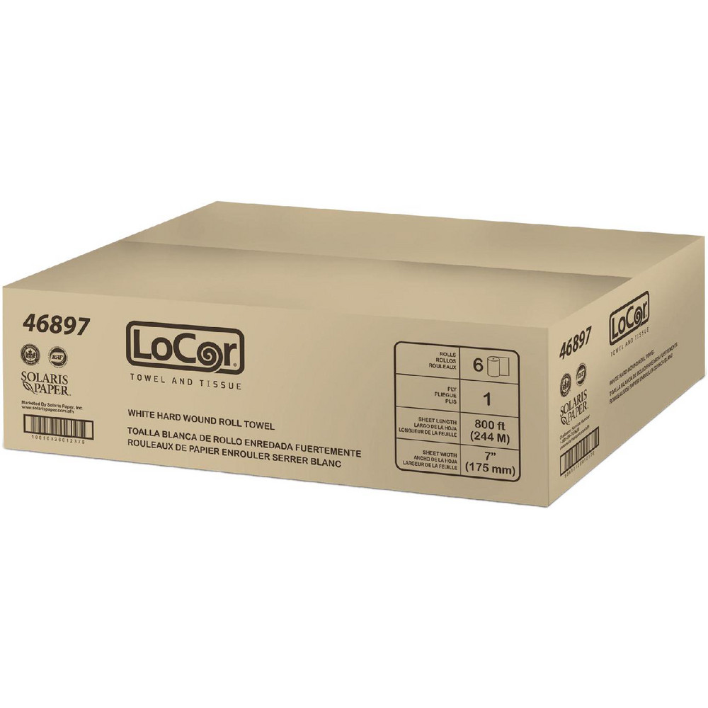 LoCor - Paper Towels: Hard Roll, 1 Rolls per Case, Roll, 1.000 Ply ...