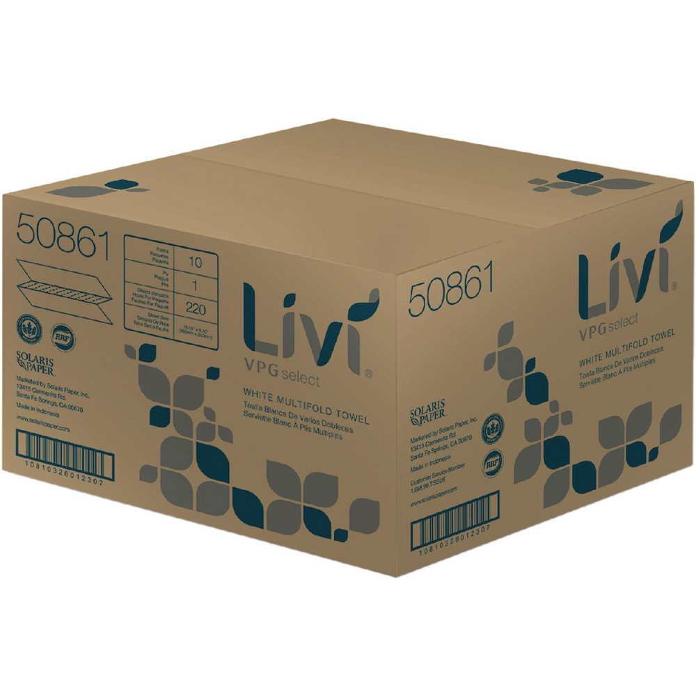 Livi - Paper Towels: Multifold, 220 Rolls per Case, Pack, 1.000 Ply ...