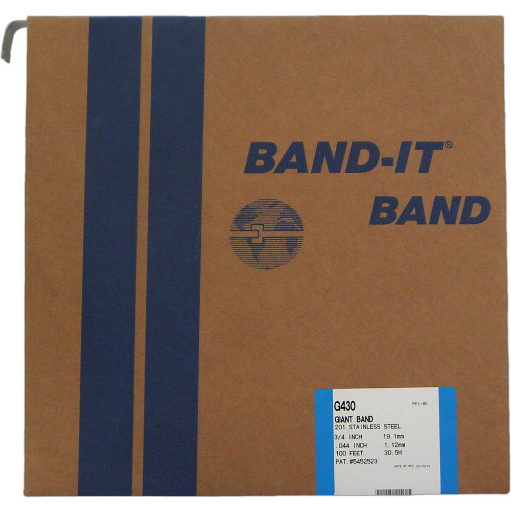 Band-It - Band Clamp: Banding Strap Roll, 3/4" Wide, 0.0440" Thick, 201 ...