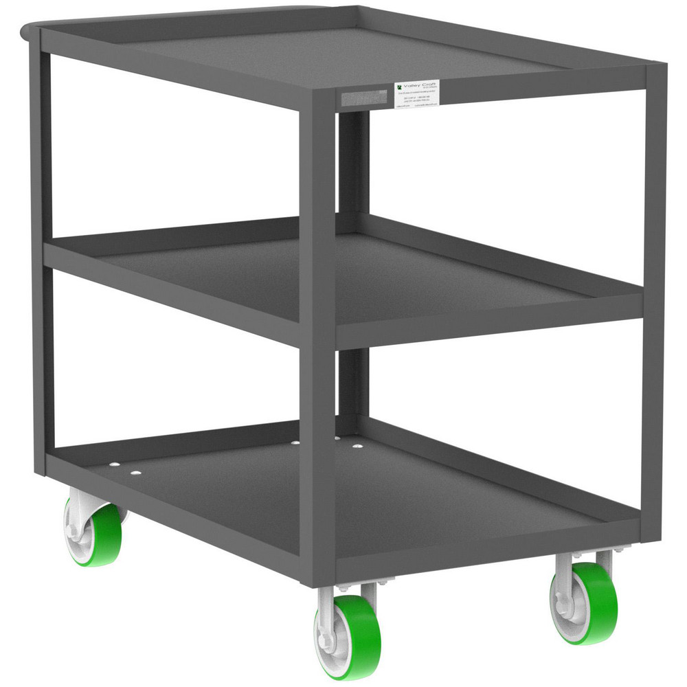Valley Craft - Shelf Utility Cart: 41" Long, 24" Wide, Steel, 2000 lb ...