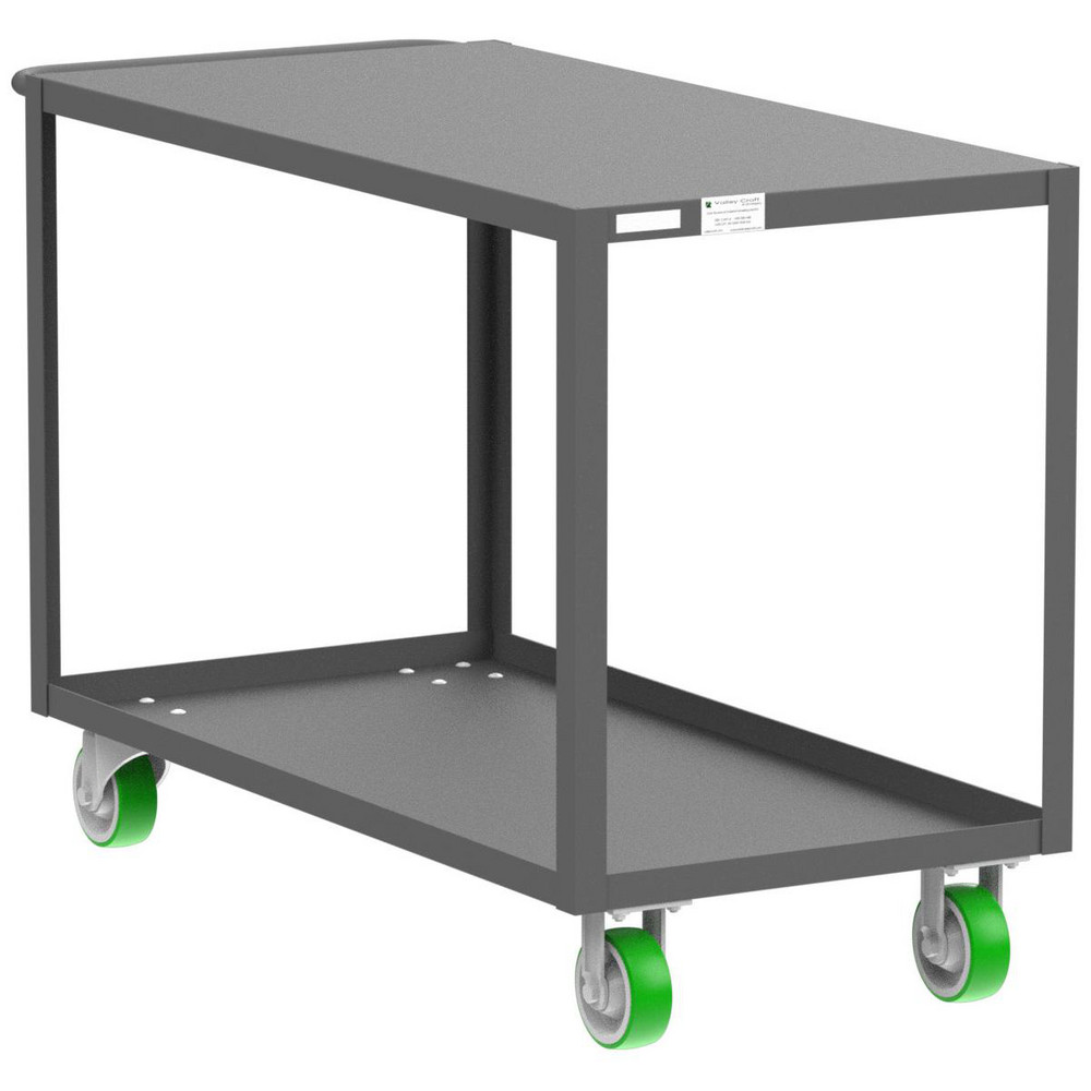 Valley Craft - Shelf Utility Cart: 53" Long, 24" Wide, Steel, 2000 lb ...