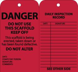 AccuformNMC - Inspection Tag: Rectangle, 3" High, 6" Wide, Cardstock ...