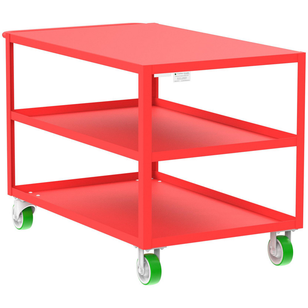 Valley Craft - Shelf Utility Cart: 53" Long, 30" Wide, Steel, 2000 lb ...