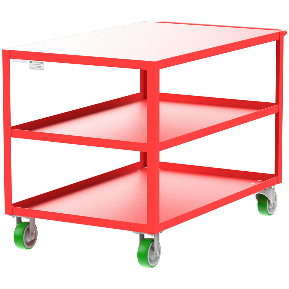 Valley Craft - Shelf Utility Cart: 53" Long, 30" Wide, Steel, 2000 lb ...