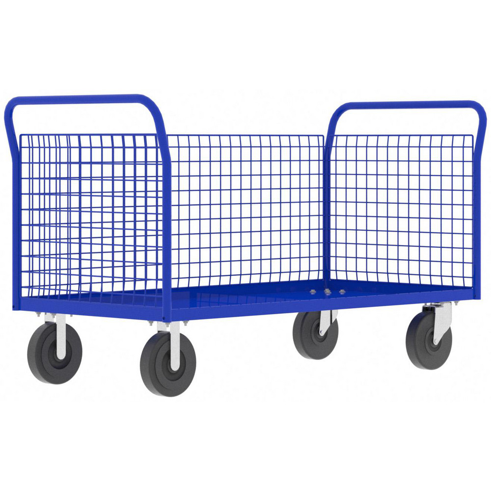 Valley Craft - Cage Utility Cart: 64" Long, 30" Wide, Steel, 2000 lb ...