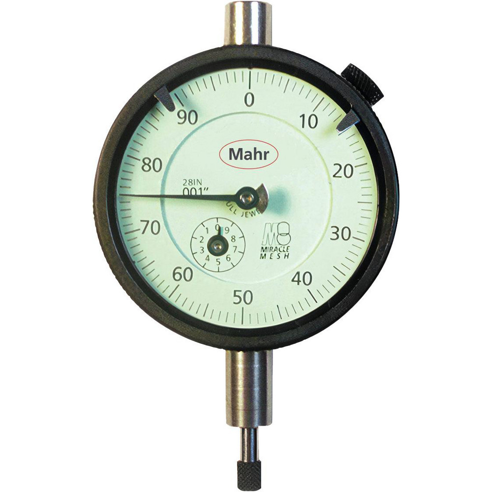 Mahr - Dial Drop Indicator: 0.2500" Max Measurement, 0-100 Dial Reading | MSC Direct