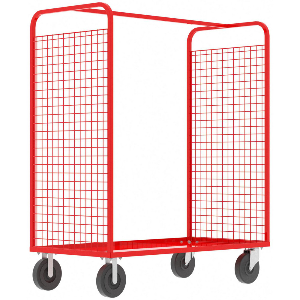 Valley Craft - Cage Utility Cart: 57" Long, 30" Wide, Steel, 1600 lb ...