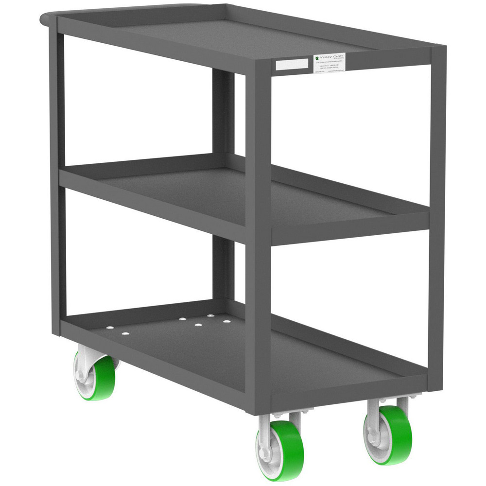 Valley Craft - Shelf Utility Cart: 41" Long, 18" Wide, Steel, 2000 lb ...