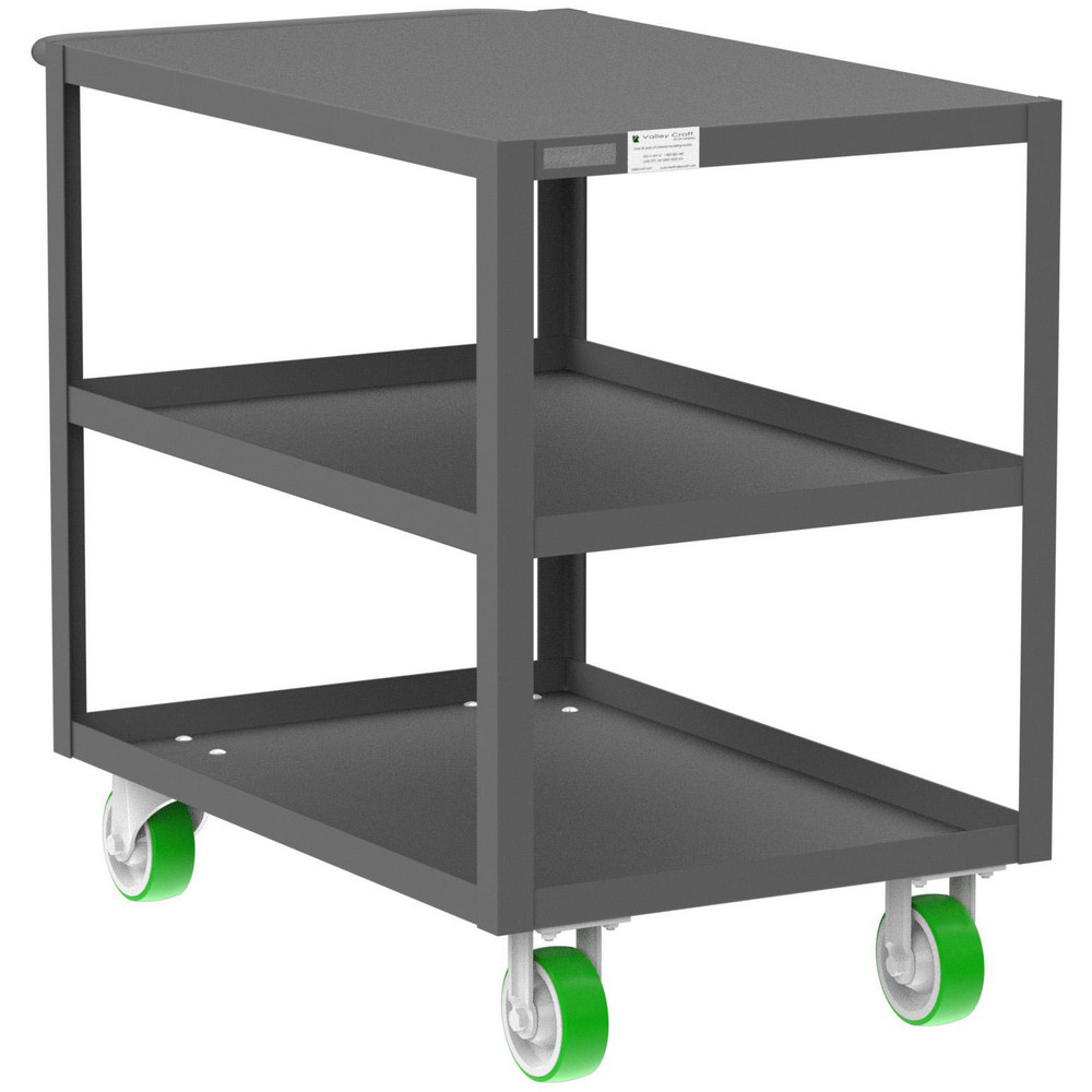Valley Craft - Shelf Utility Cart: 41" Long, 24" Wide, Steel, 2000 lb ...