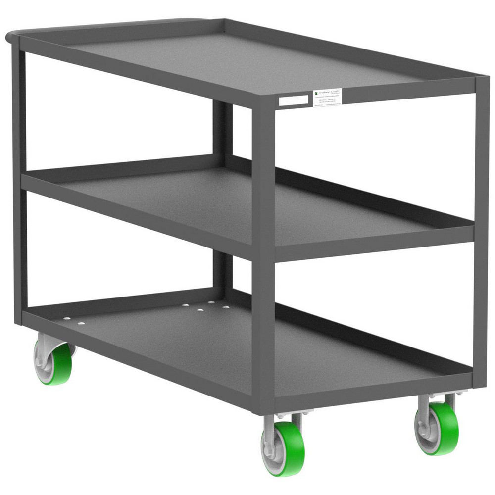 Valley Craft - Shelf Utility Cart: 53" Long, 24" Wide, Steel, 2000 lb ...