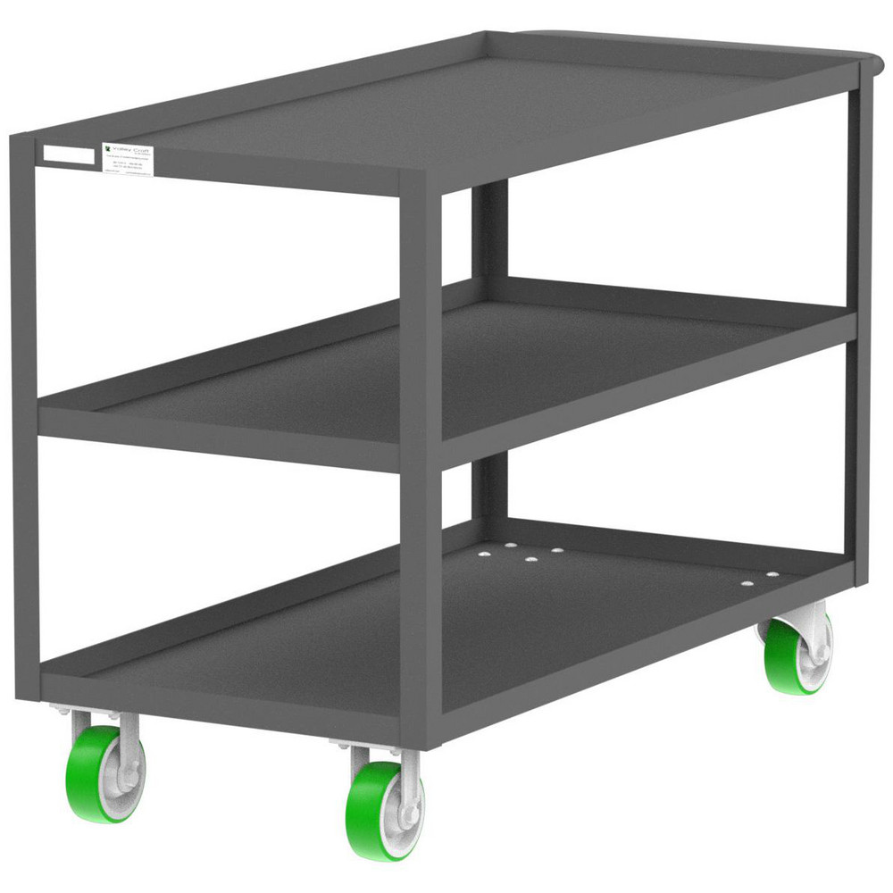 Valley Craft - Shelf Utility Cart: 53" Long, 24" Wide, Steel, 2000 lb ...