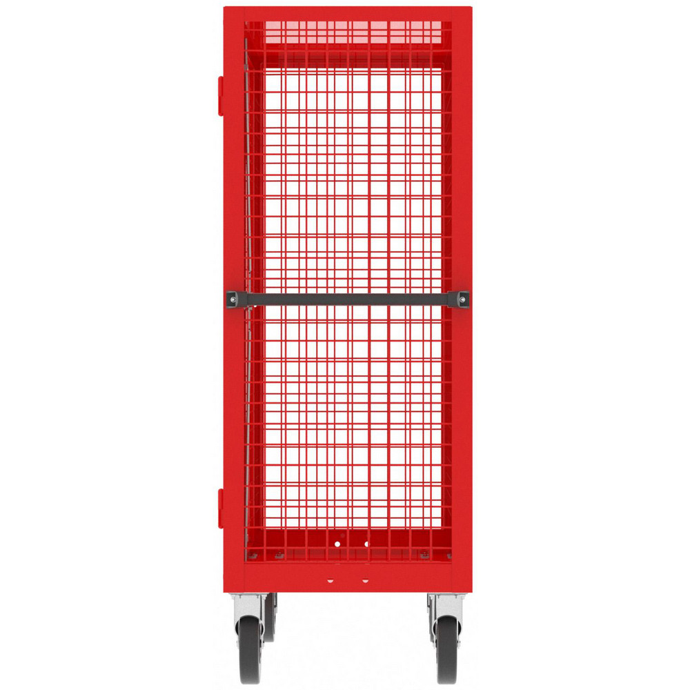 Valley Craft - Security Utility Cart: 48" Long, 24" Wide, Steel, 2000 ...
