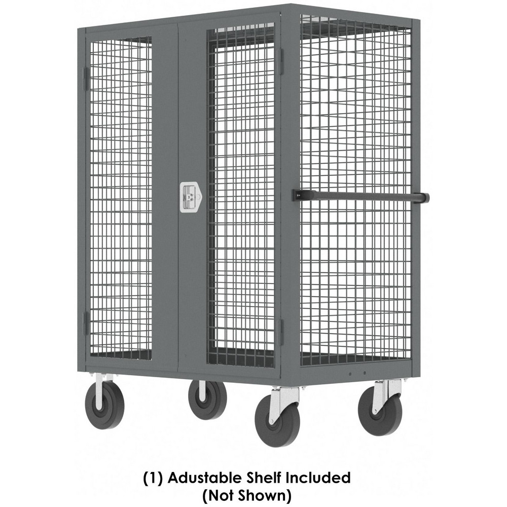 Valley Craft - Security Utility Cart: 48" Long, 30" Wide, Steel, 2000 ...