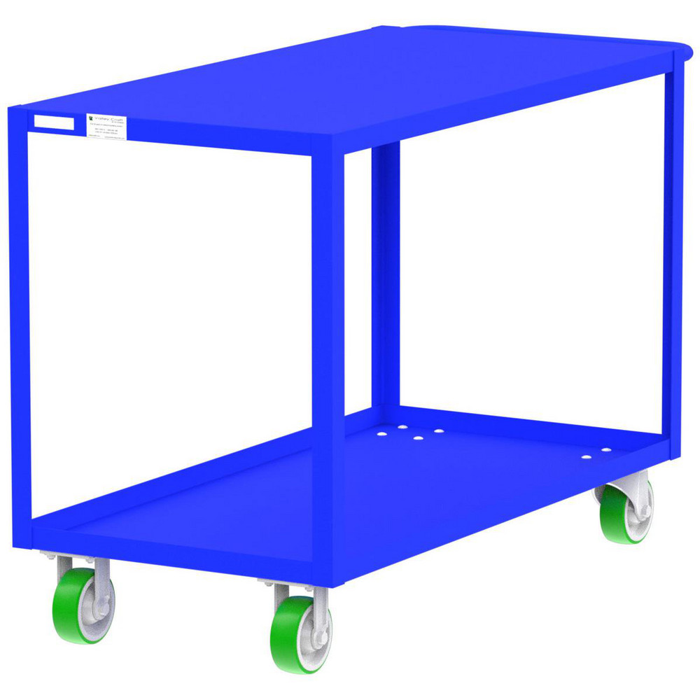 Valley Craft - Shelf Utility Cart: 53" Long, 24" Wide, Steel, 2000 lb ...