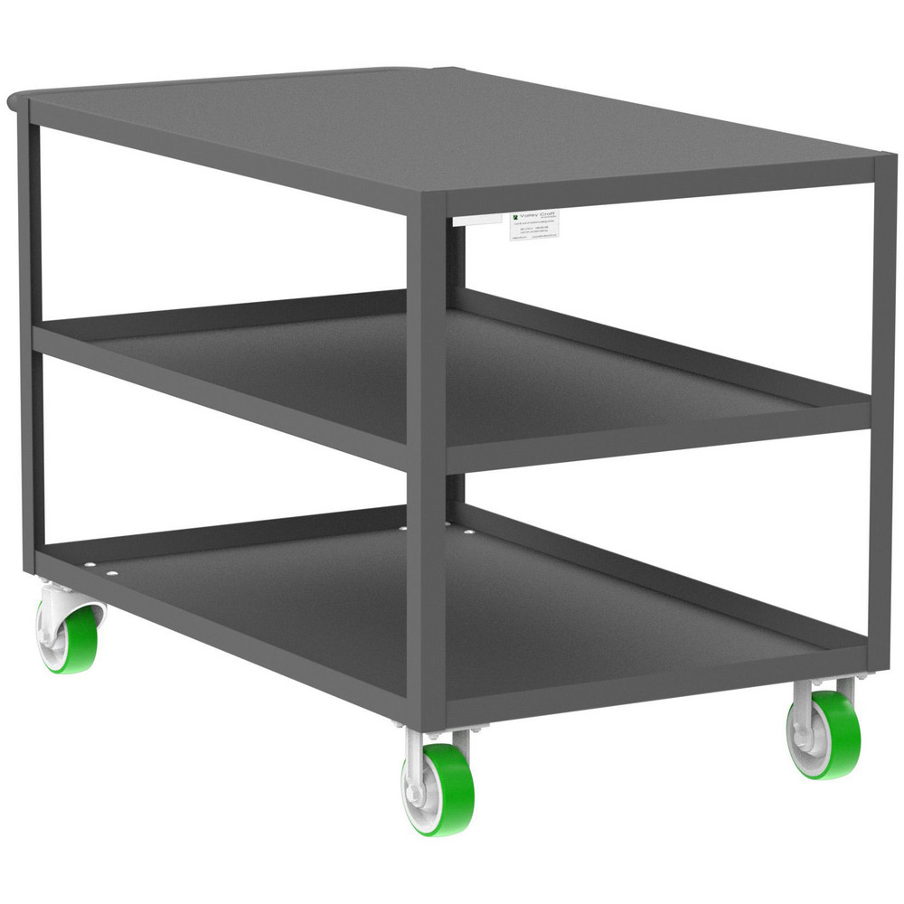 Valley Craft - Shelf Utility Cart: 53" Long, 30" Wide, Steel, 2000 lb ...