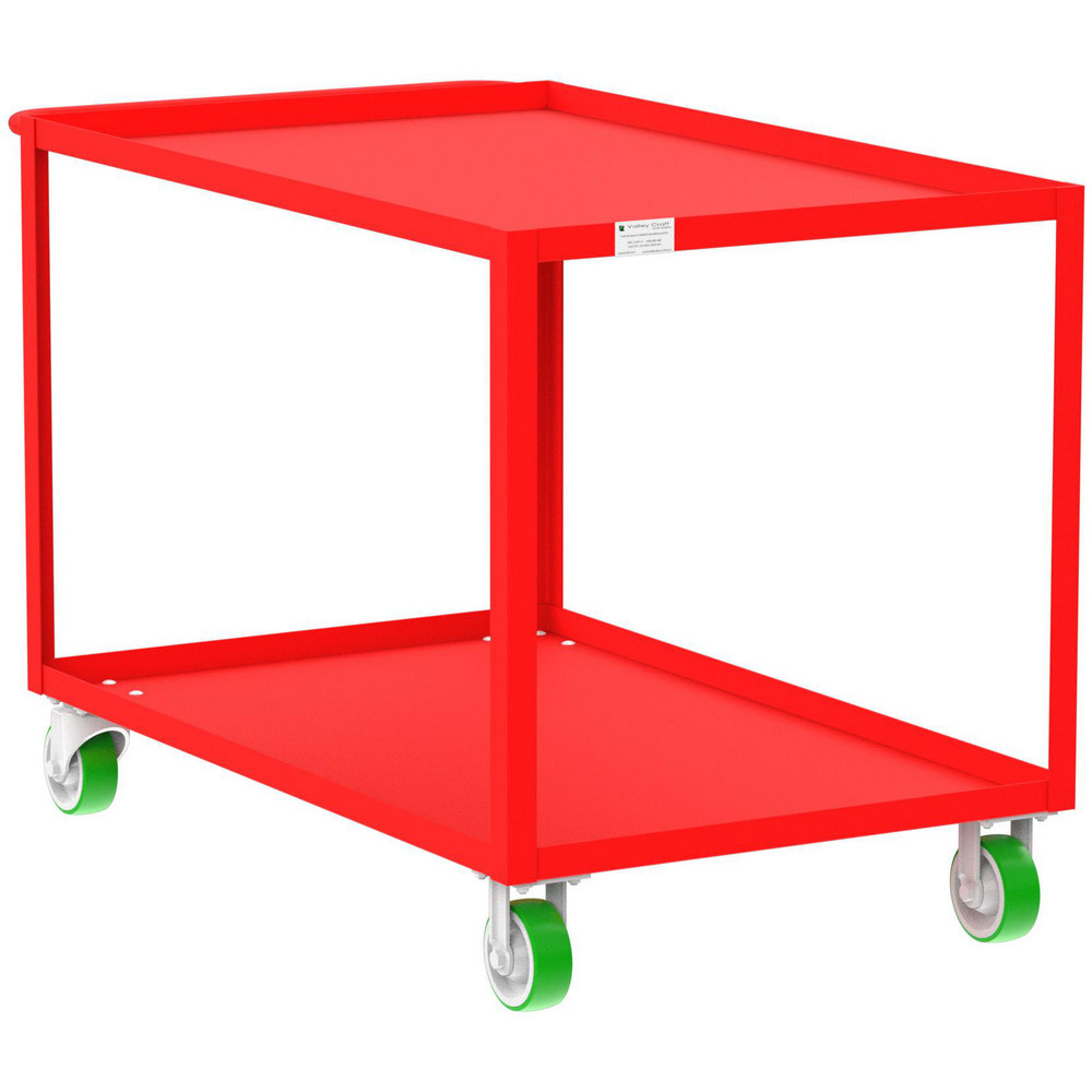 Valley Craft - Shelf Utility Cart: 53" Long, 30" Wide, Steel, 2000 lb ...