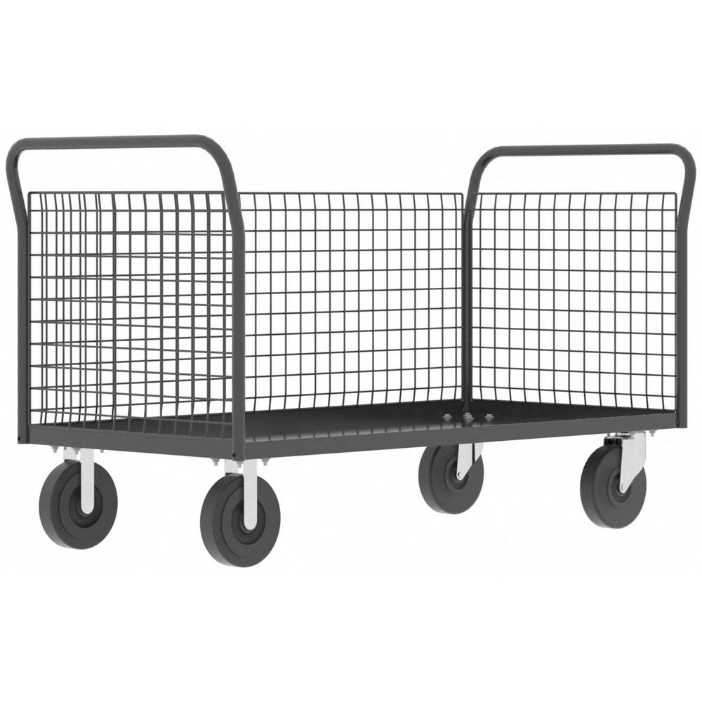 Valley Craft - Cage Utility Cart: 64" Long, 30" Wide, Steel, 2000 lb ...