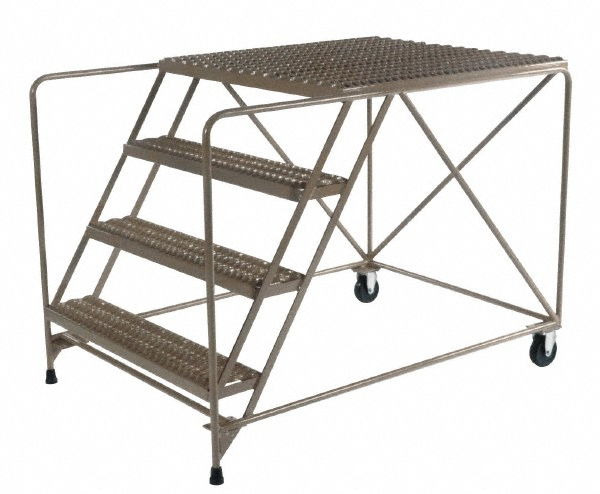 PW Platforms - 4-Step Steel Single Entry Work Platform: 36" Platform ...