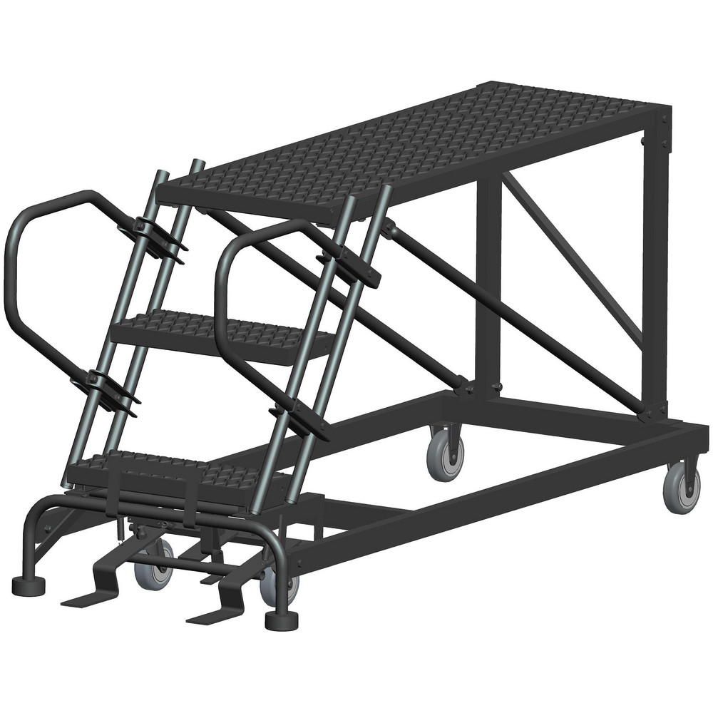 Ballymore - 3-Step Steel Single Entry Work Platform: 800 lb Capacity ...