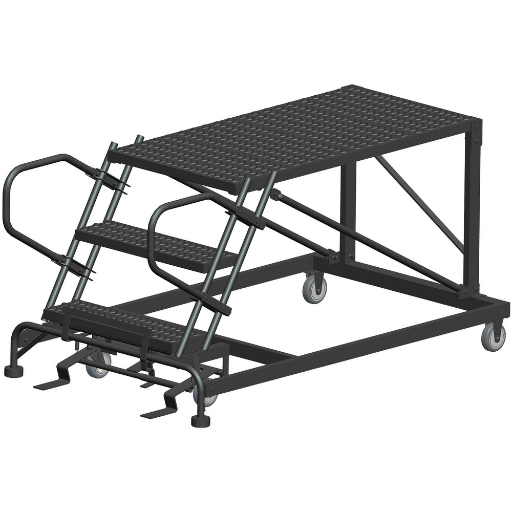 Ballymore - 3-Step Steel Single Entry Work Platform: 800 lb Capacity ...
