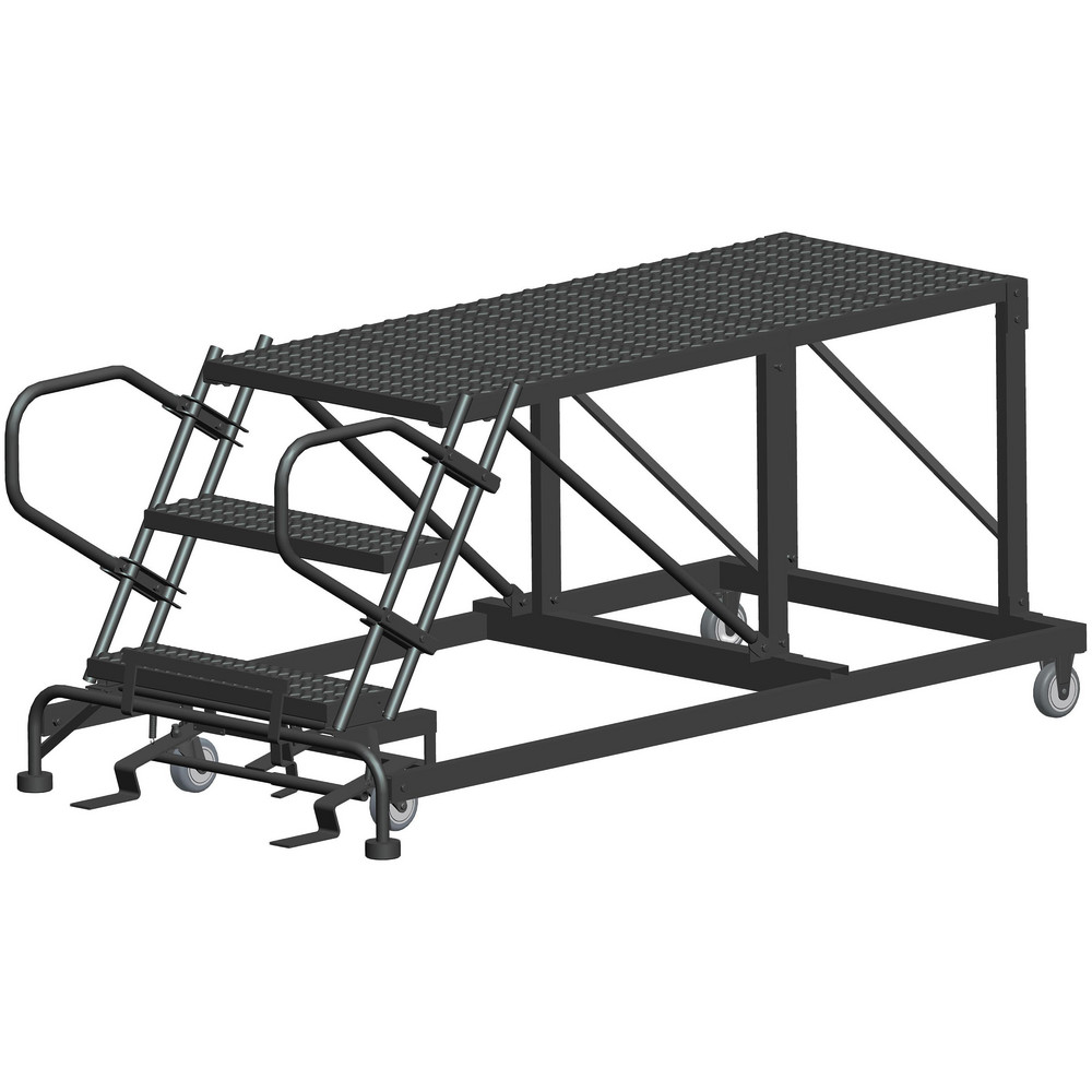 Ballymore - 3-Step Steel Single Entry Work Platform: 800 lb Capacity ...