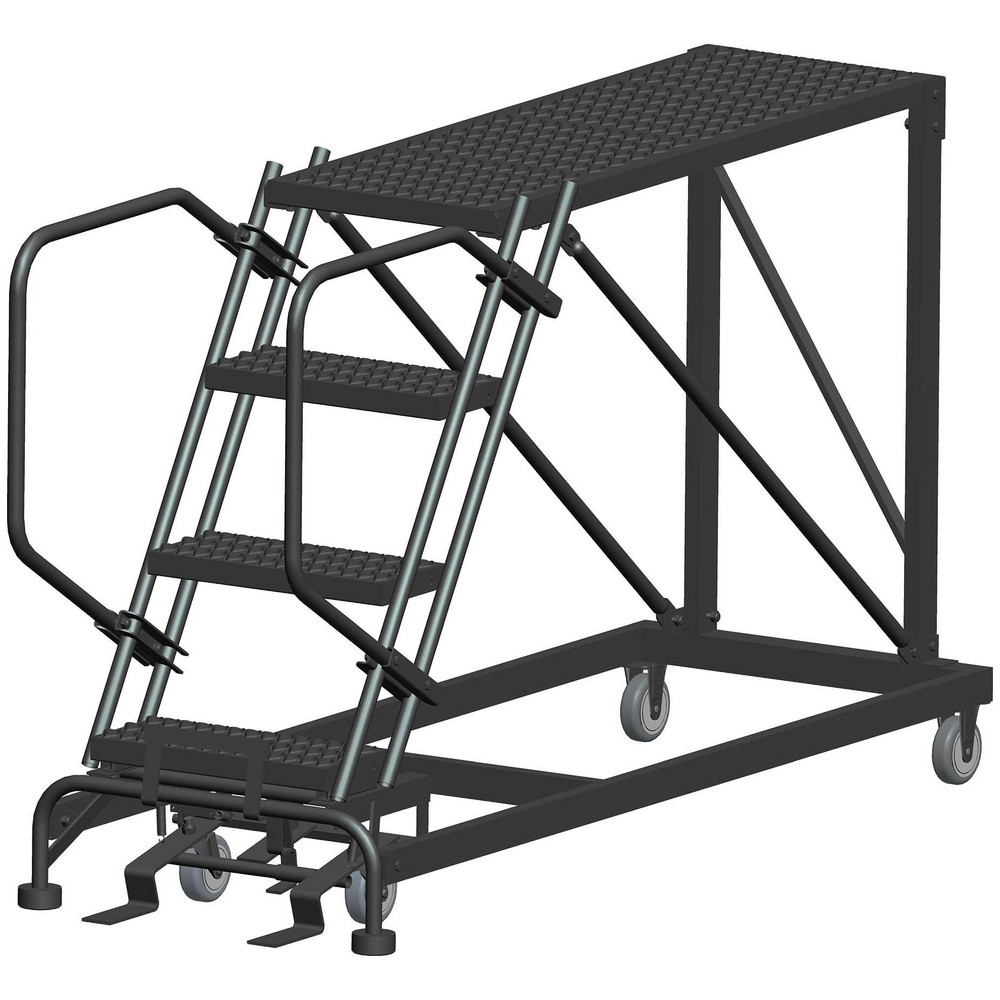 Ballymore - 4-Step Steel Single Entry Work Platform: 800 lb Capacity ...