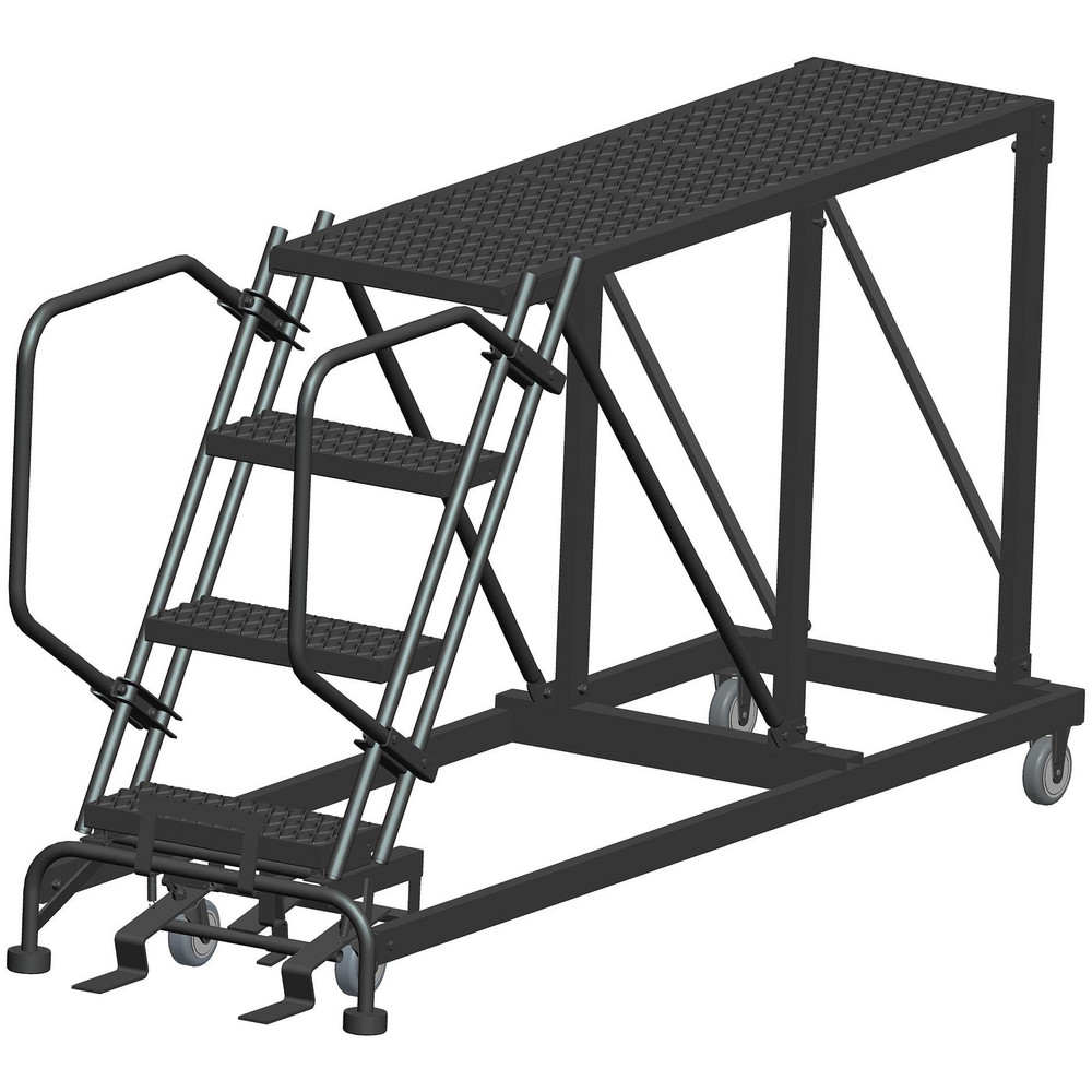 Ballymore - 3-Step Steel Single Entry Work Platform: 800 lb Capacity ...