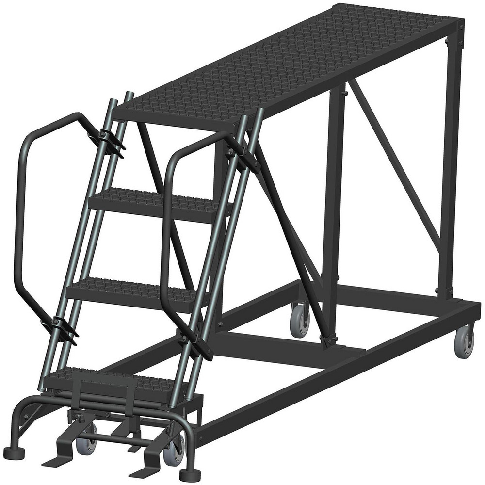 Ballymore - 3-Step Steel Single Entry Work Platform: 800 lb Capacity ...