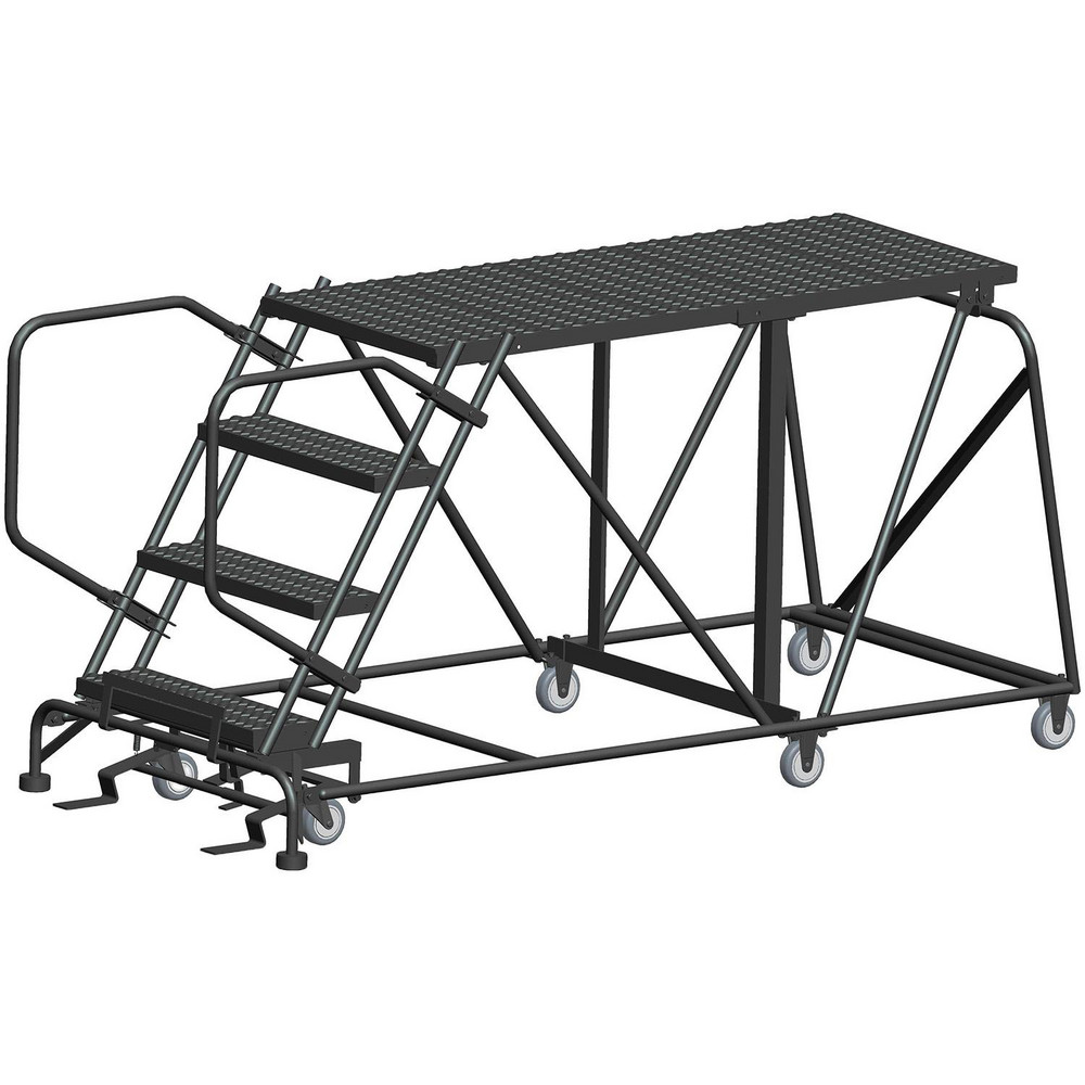 Ballymore - 4-Step Steel Single Entry Work Platform: 800 lb Capacity ...