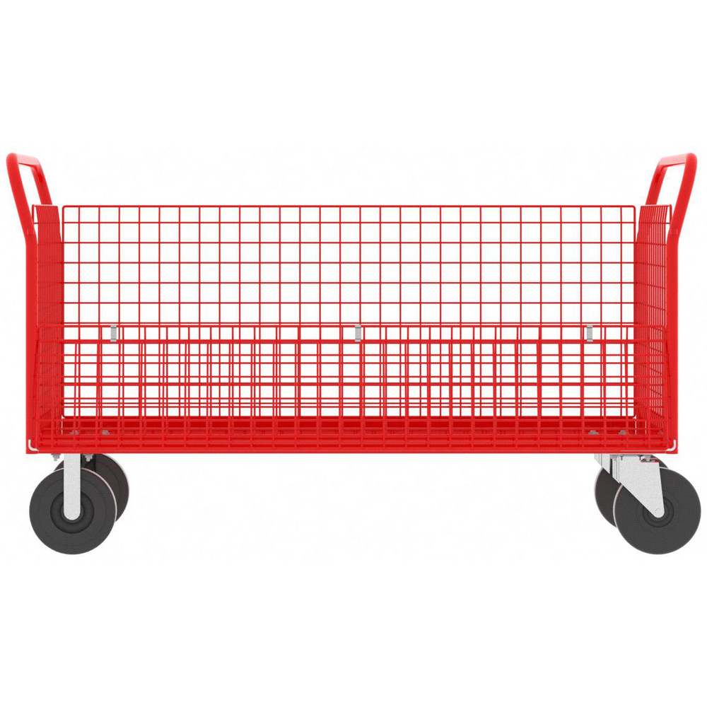 Valley Craft - Cage Utility Cart: 64" Long, 30" Wide, Steel, 2000 lb ...