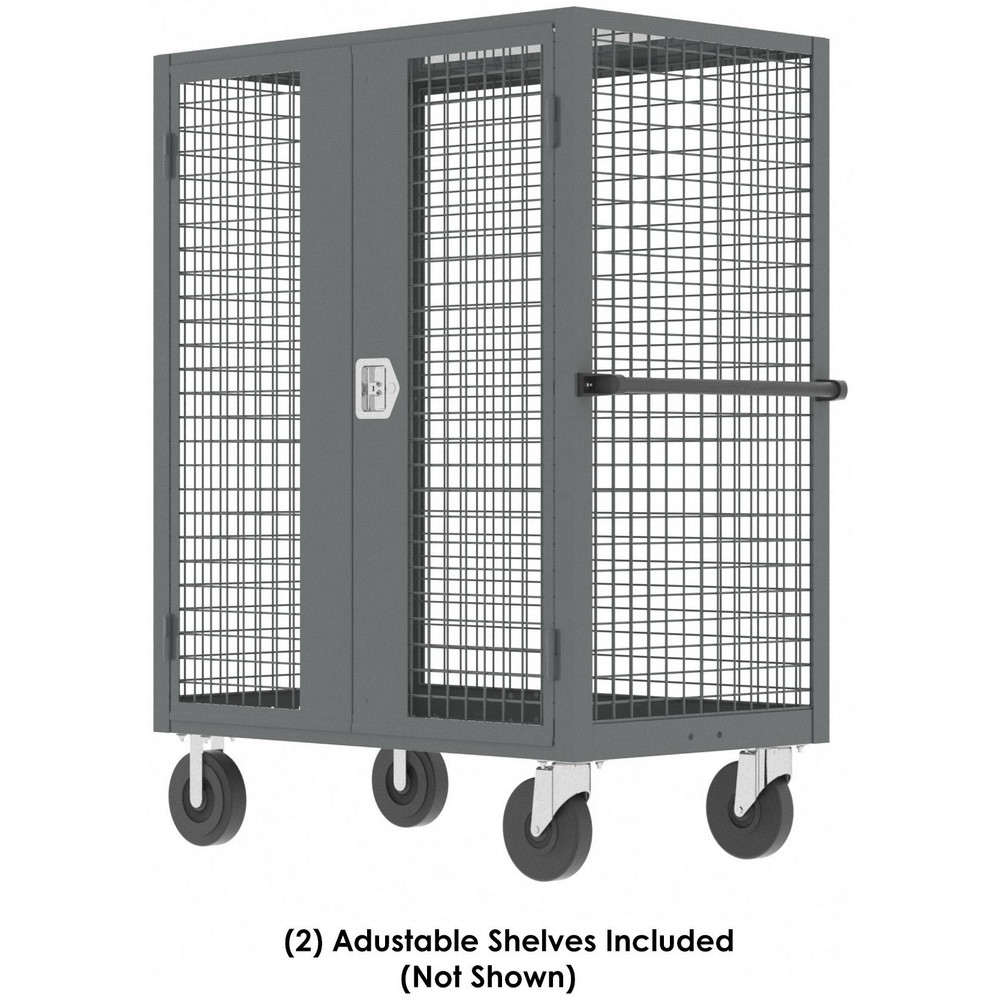 Valley Craft - Security Utility Cart: 60" Long, 30" Wide, Steel, 2000 ...
