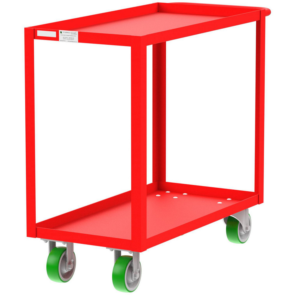 Valley Craft - Shelf Utility Cart: 41" Long, 18" Wide, Steel, 2000 lb ...
