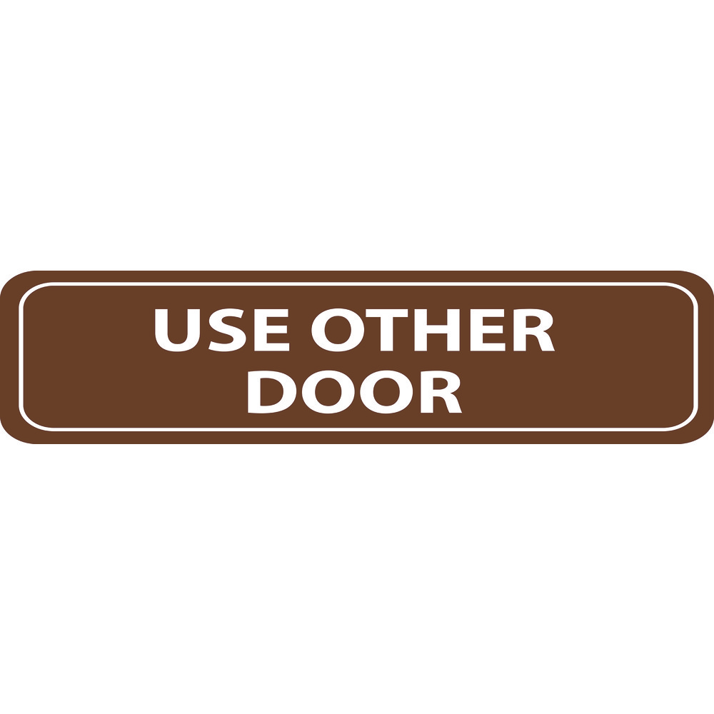 AccuformNMC - Office Marking Sign: Use Other Door | MSC Direct