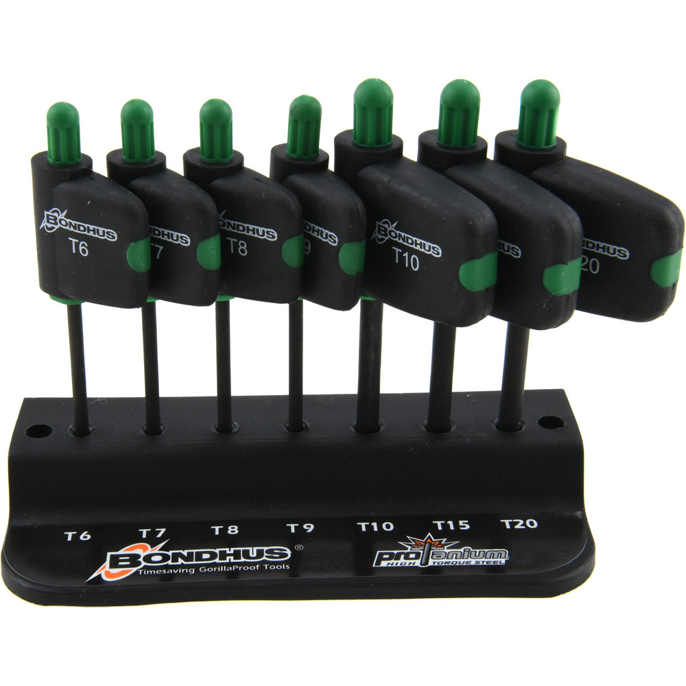 Bondhus - Torx Key Set: 7 Pc, Flag-Style Handle, T6 to T20 | MSC Direct