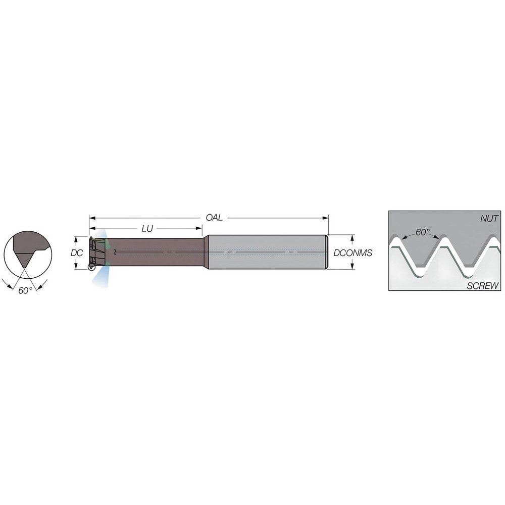 Tool-Flo - Single Profile Thread Mills: Maximum Threads Per Inch: 13 ...