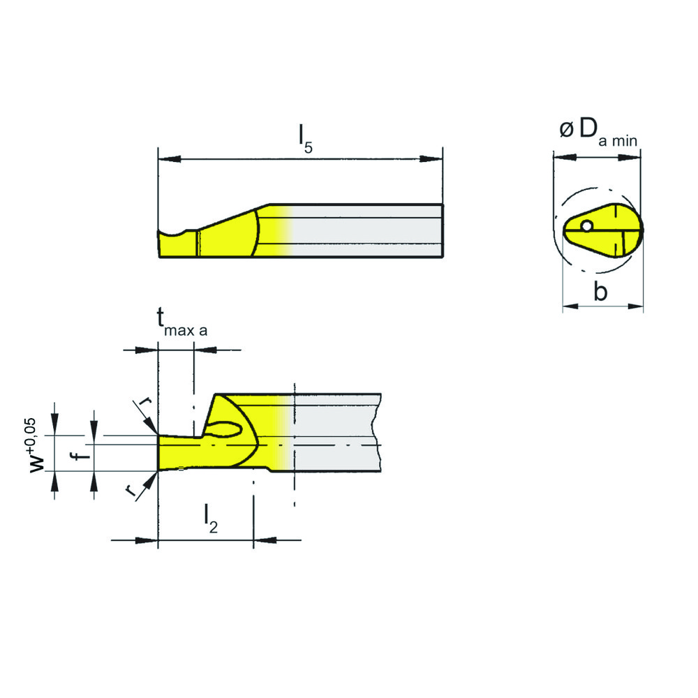 HORN - Grooving Tool: Right Hand | MSC Direct