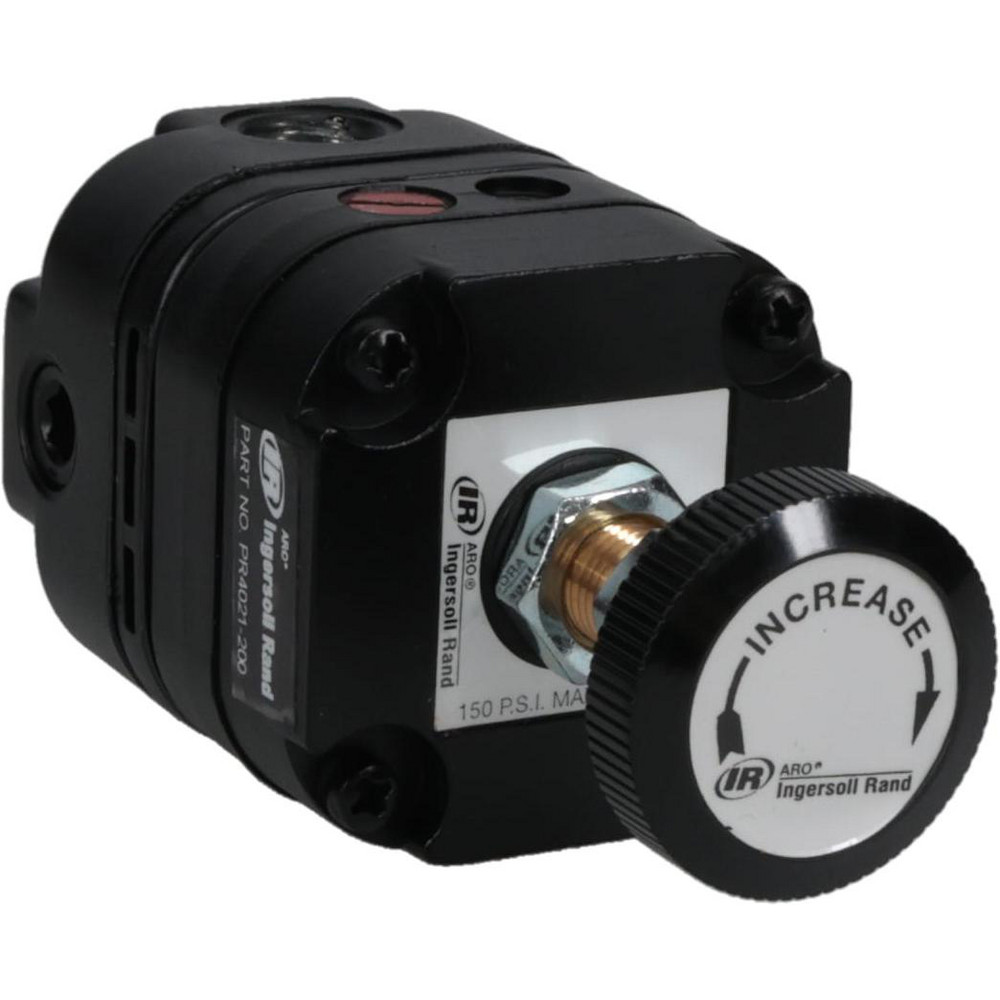ARO/Ingersoll-Rand - Compressed Air Regulator: 1/4" NPT, 150 Max psi, Precision Constant Bleed ...