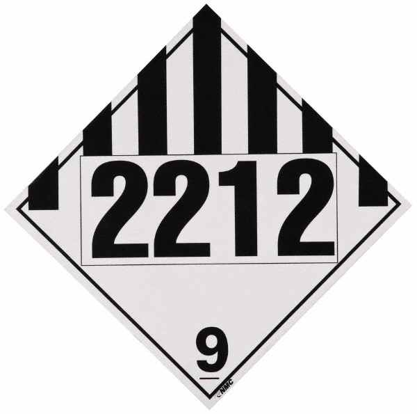 AccuformNMC - DOT - Shipping & Vehicle - 2212, 10-3/4" Wide x 10-3/4 ...