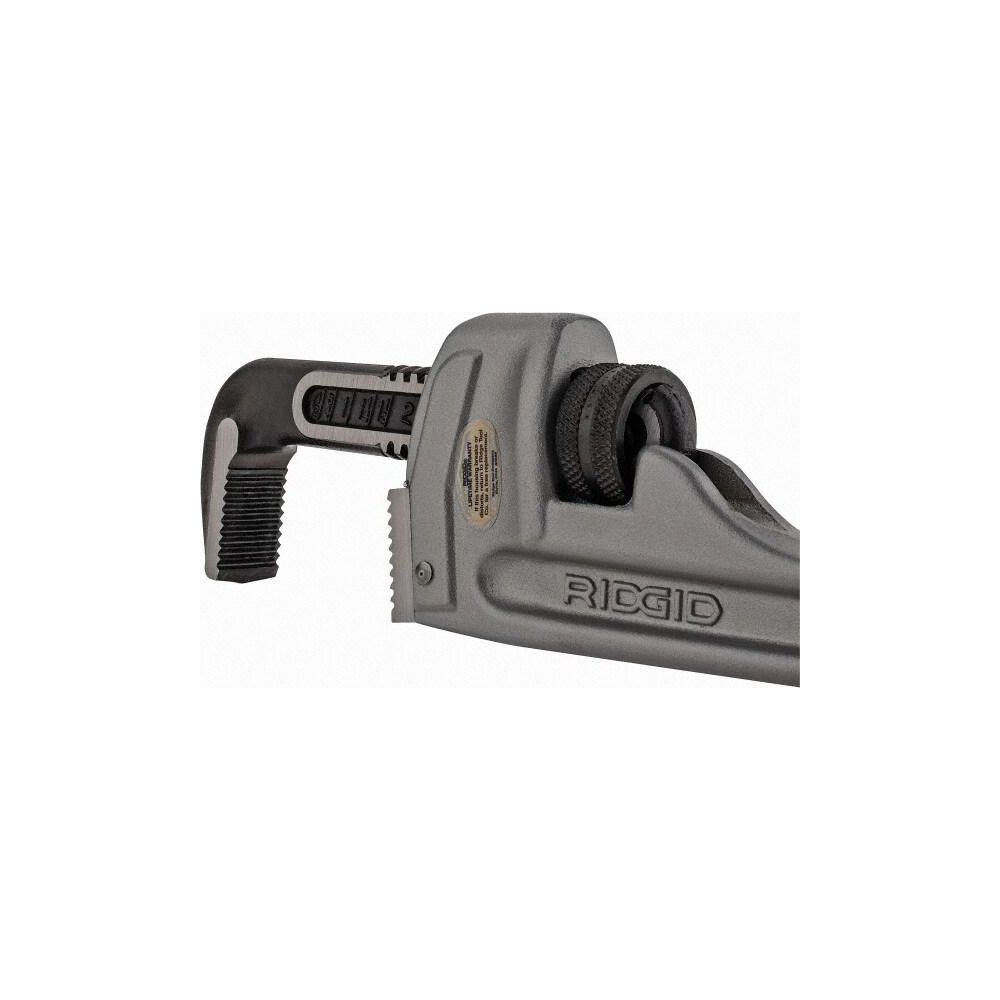 Ridgid - Straight Pipe Wrench: 2" Max, 14" OAL, Aluminum | MSC Direct