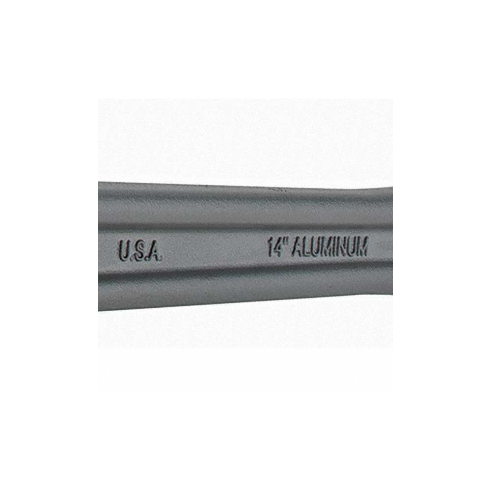 Ridgid - Straight Pipe Wrench: 2" Max, 14" OAL, Aluminum | MSC Direct