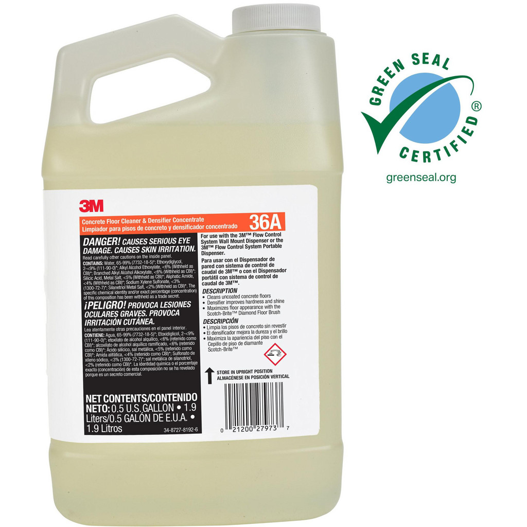 3M - 3MT Concrete Floor Cleaner & Densifier Concentrate 36A, .5 gal ...