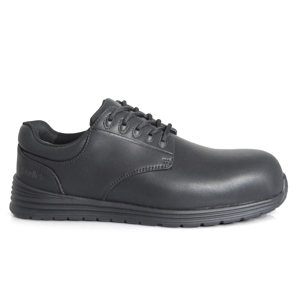 Genuine Grip - Work Shoe: Microfiber & Synthetic Leather, Composite ...